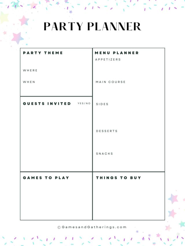 Notes on a Party: Your Party Planning Guide - Games and Gatherings